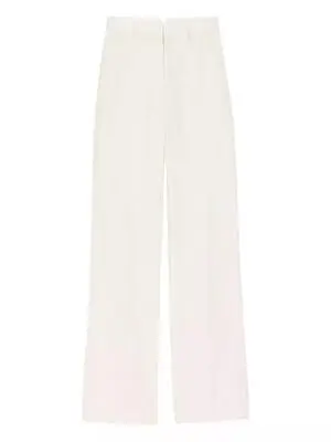 AMI Paris Blended Linen Straight Leg Trousers