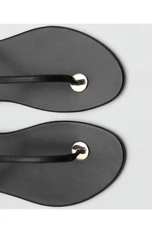 Mango Ankle Strap Sandal - Black