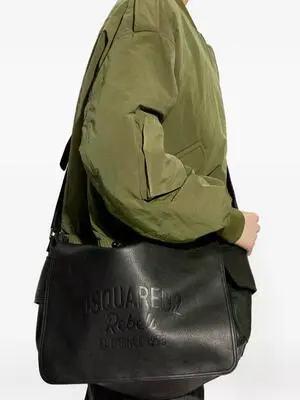 Dsquared2 Embossed Leather Tote Bag