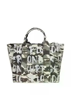 Kurt Geiger Camouflage Lettering Tote Bag