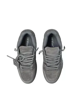 Off-White Out Of Office For Walking Suede Lace-up Sneakers - Grey