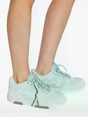 Off-White Out Of Office Suede Arrow-appliqué Sneakers - Blue