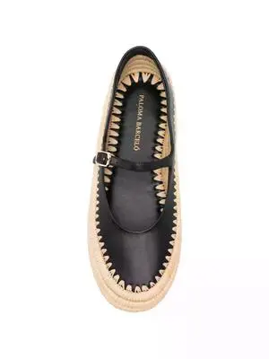 PALOMA BARCELO Strappy Woven Flat Pumps