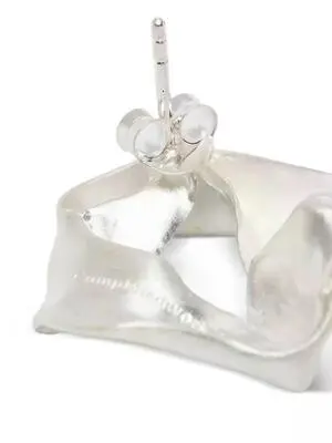 Completedworks Scrunch Stud Earrings - Silver