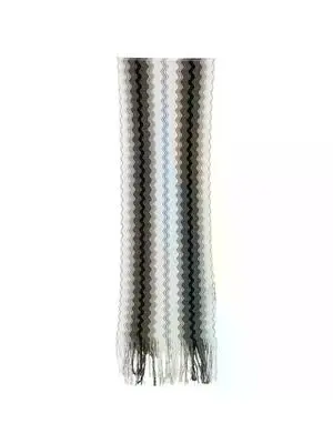 Missoni Chevron Fringed Scarf - Neutrals