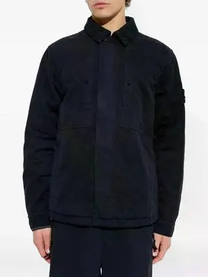 Stone Island Button-patch Jacket - Blue