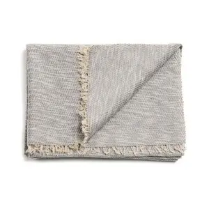 STUDIO VARIOUSLY Forest Night Handwoven Neutral Cashmere Merino Scarf Forest