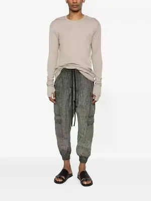 THOM KROM Drawstring Cargo Pants - Grey