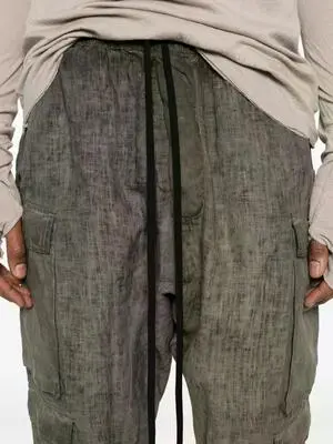 THOM KROM Drawstring Cargo Pants - Grey