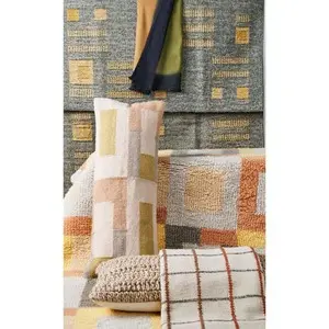 STUDIO VARIOUSLY Shale Handloom Cotton Pillowcover Only