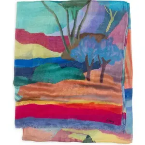 Echo Painterly Landscape Wrap - Multi