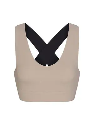 PB5STAR X-over Back Sports Bra - Soft Clay