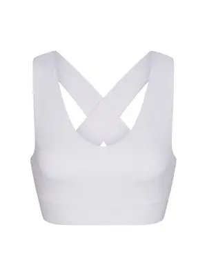 PB5STAR X-over Back Sports Bra - White