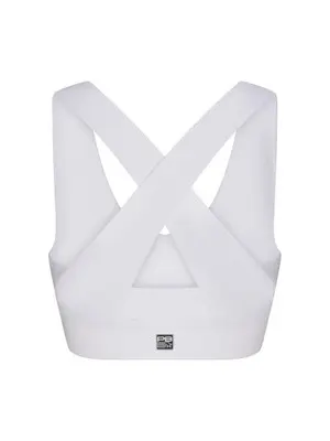 PB5STAR X-over Back Sports Bra - White