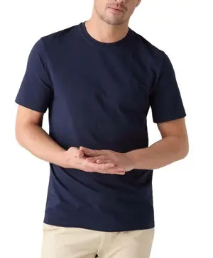 Robert Talbott Stretch Jersey Dean Tee - Classic Navy