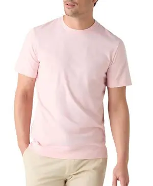 Robert Talbott Stretch Jersey Dean Tee - Classic Pink