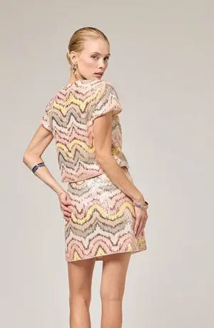BTB LOS ANGELES Katya Sequin Mini Skirt