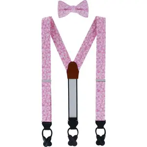 Trafalgar Hanami Cherry Blossom Burst Suspenders And Bow Tie Bundle