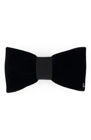 Alexandre De Paris Josephine Velvet Bow Barrette