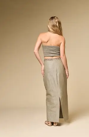 BTB LOS ANGELES Clarissa Embellished Maxi Skirt