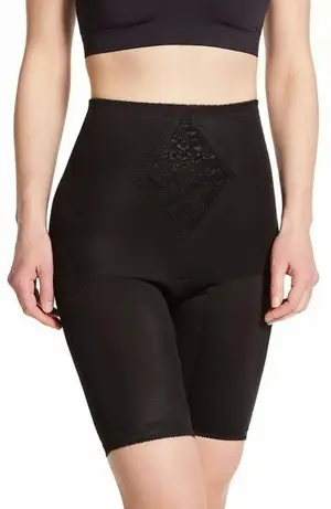 RAGO Waistline Thigh Slimmer Tummy Control - Black