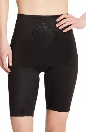 RAGO Waistline Thigh Slimmer Tummy Control - Black