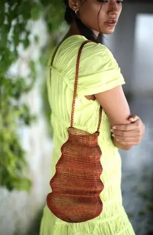 BRUNNA.CO The Shell Handwoven Wire Bag