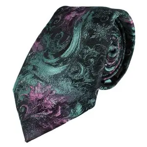 Trafalgar Big And Tall Arcane Storm Silk Tie & Pocket Square Bundle