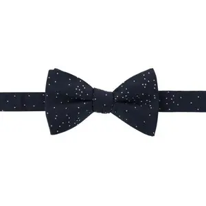 Trafalgar Mystere Metallic Star Light Cummerbund And Bow Tie Bundle - Black
