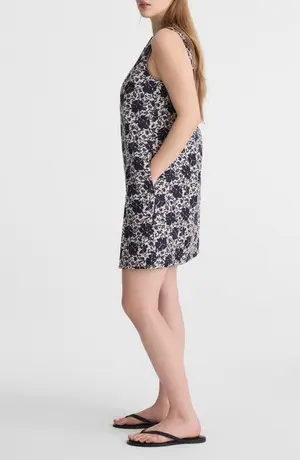 Madewell Sleeveless Mini Shift Dress - Oat