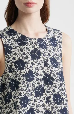 Madewell Sleeveless Mini Shift Dress - Oat