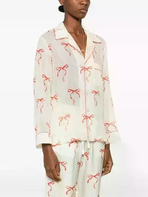 FORTE_FORTE Bow-pattern Shirt
