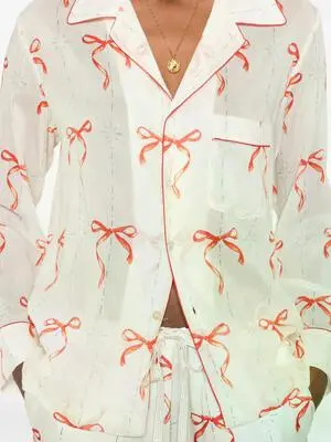 FORTE_FORTE Bow-pattern Shirt