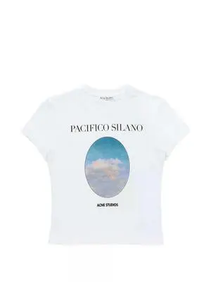 Acne Studios Logo-print T-shirt - Blue