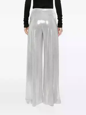 Norma Kamali Bias Wide-leg Trousers - Silver
