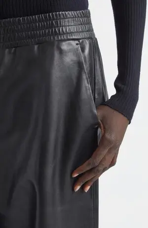 STAND STUDIO Maja Wide-leg Leather Pants