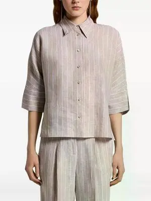 Peserico Striped Buttoned Shirt