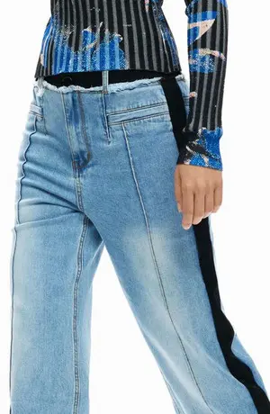 Desigual Straight-leg Crop Jeans