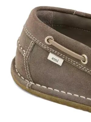 AMI Paris Suede Boat Shoes