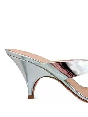 GIANVITO ROSSI Sofia Metallic Thong Sandals