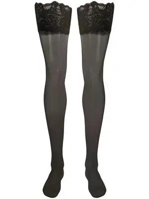 Wolford Satin 20 Stay-ups - Black