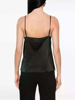 Imperial Lace-trim V-neck Top