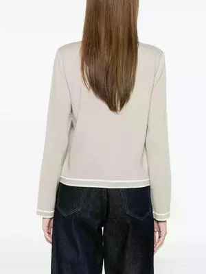 Tory Burch Buttoned Cardigan - Grey