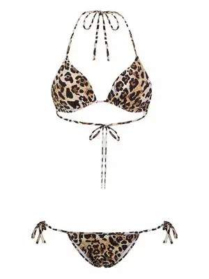 Dsquared2 DSQUARED2 Wild 2 Triangle Bikini Top Brown