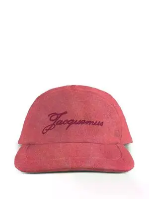 Jacquemus La Casquette Logo-embroidered Baseball Cap - Red