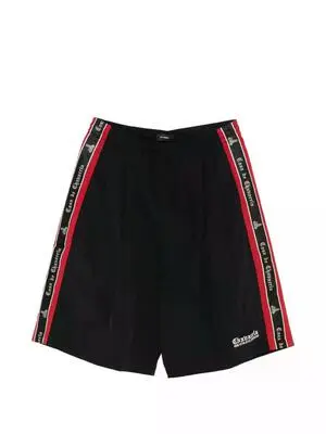 WILLY CHAVARRIA Logo-embroidered Shorts - Black