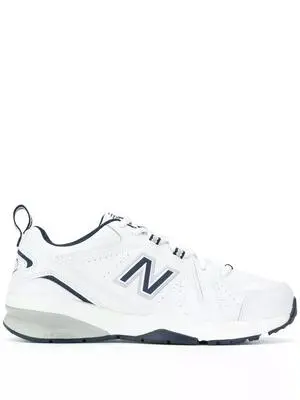 NEW BALANCE Paneled Round Toe Lace-up Sneakers - White