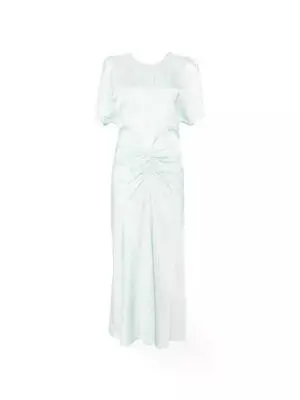 Victoria Beckham Floral-pattern Midi Dress - Green
