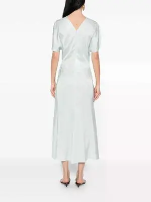 Victoria Beckham Floral-pattern Midi Dress - Green