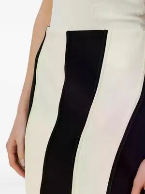 ENTIRE STUDIOS Striped Midi Skirt - Black